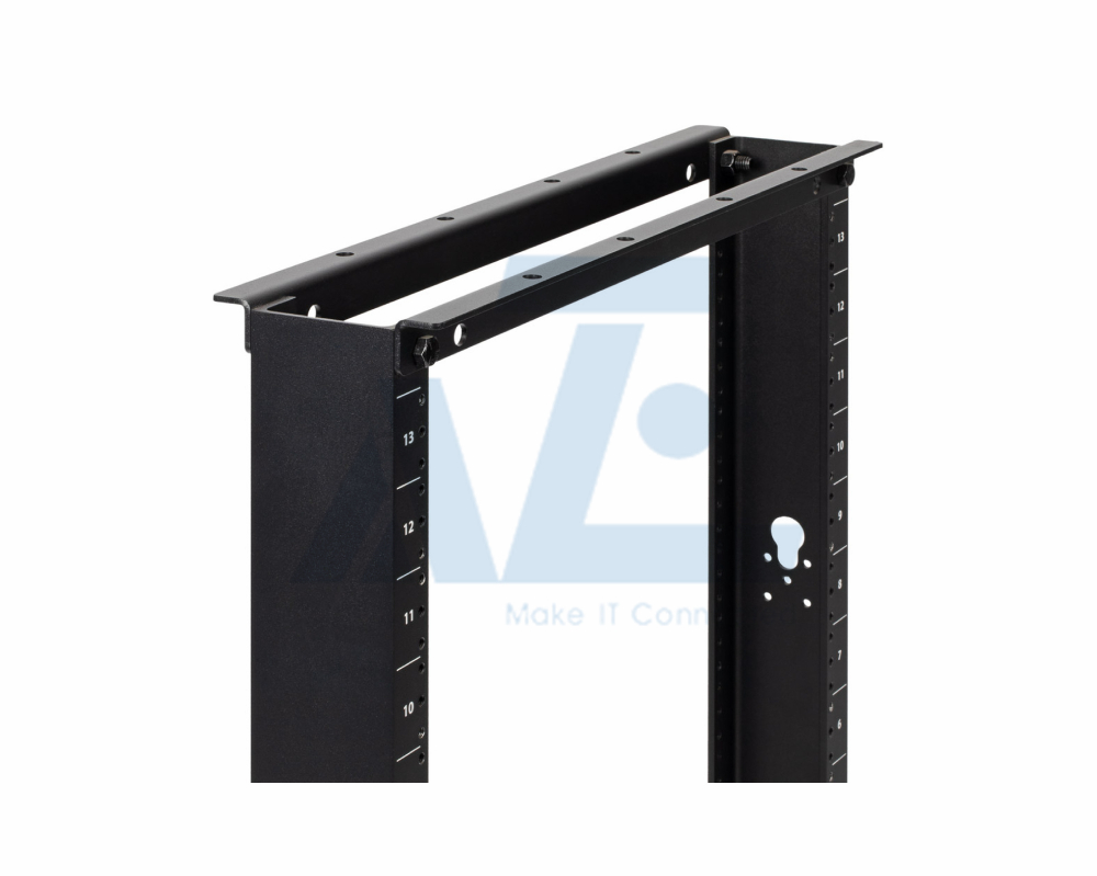 13U Aluminum 2 Post Open Frame Server Rack | 2 Post Relay Rack | AZE