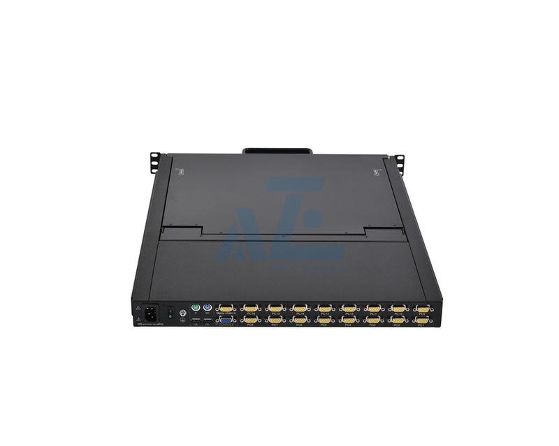 Rack LCD KVM | 1U 16 port rackmount KVM Console | 19" 16 Port USB-PS2 ...