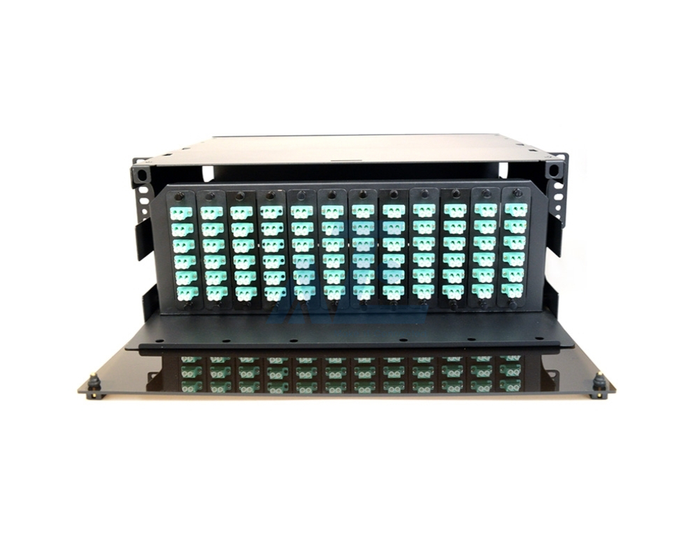 4U Rack Mount Fiber Optics Enclosure with LGX Adapter Plates or MTP ...