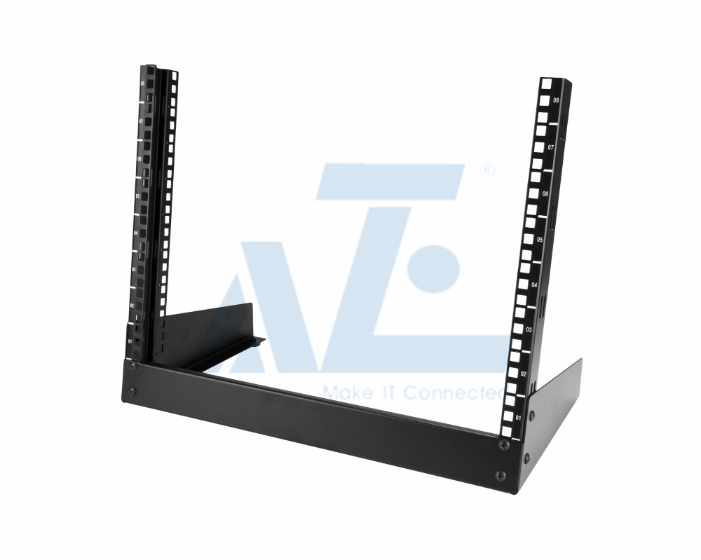 Lightweight 2-Post Open Frame Racks for Switches & Patch Panels | AZE