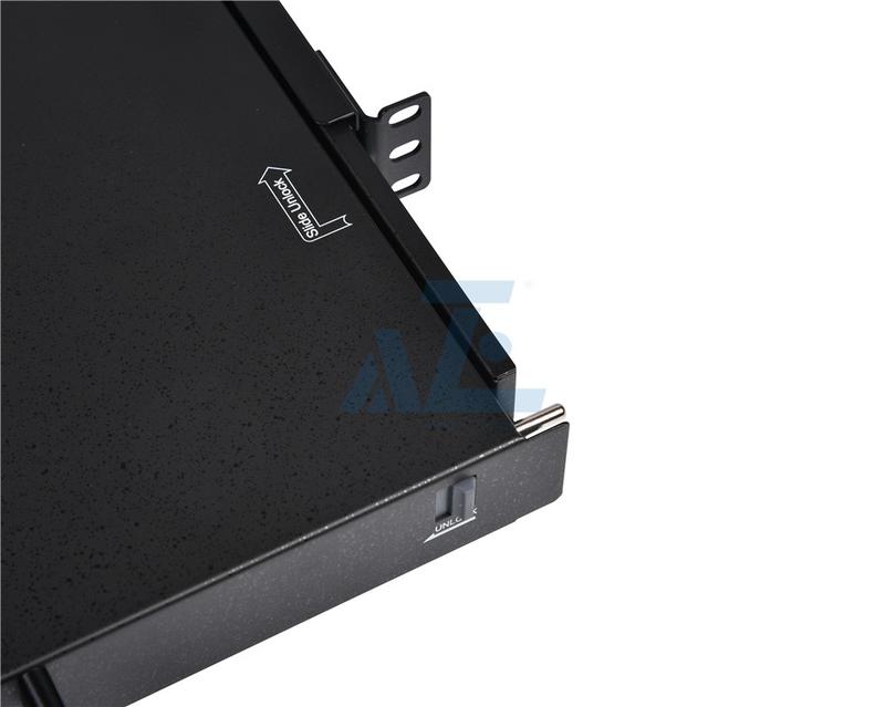 1U rackmount 16 port 17.3inch LCD KVM Console HD 1080p | AZE