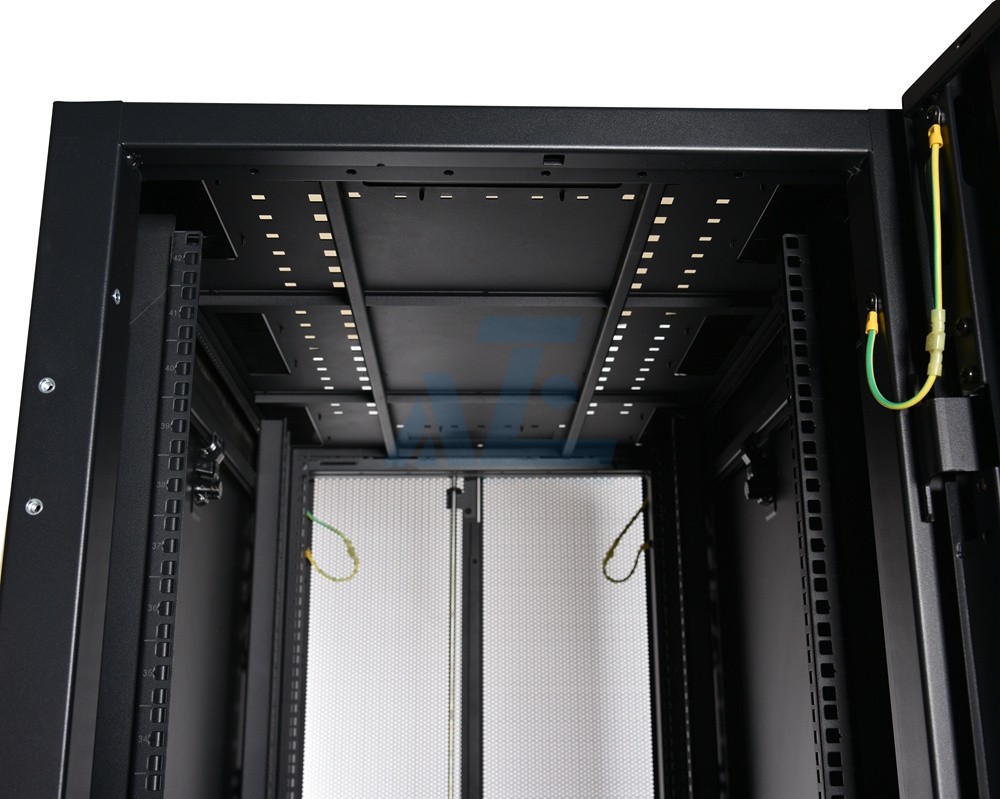 48U Server Rack Enclosure 600mm x 1200mm w/ Sides Black | AZE